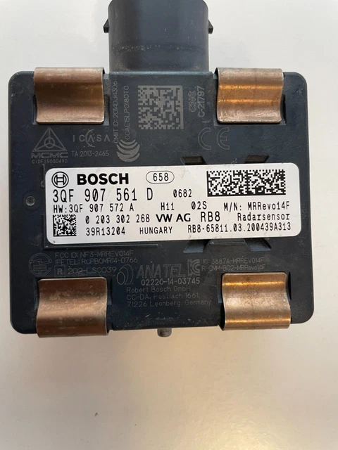 ORIGINAL VW, SKODA, Seat ACC Sensor Radarsensor Radar Steuergerät ...