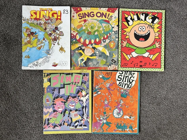ABC SING! BOOKS 1980's Vintage School Music Education 83, 85, 86, 87 ...