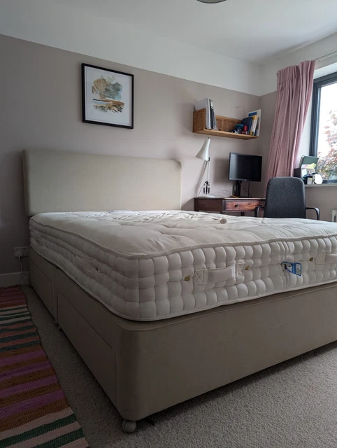JOHN LEWIS KING-SIZE bed with mattress and drawers £35.00 - PicClick UK