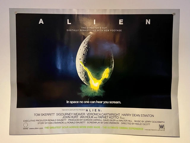 ALIEN (2003) ORIGINAL UK Quad Poster Director's Cut LIMITED EDITION ...