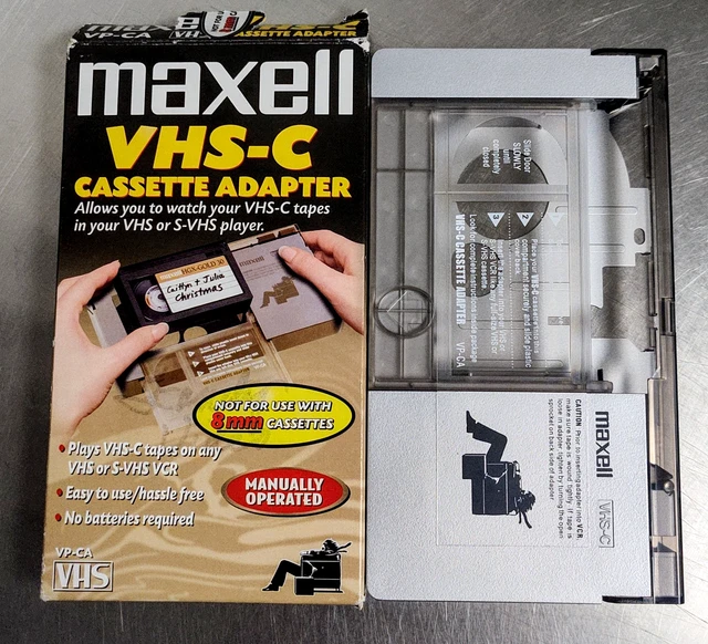 MAXELL VHS-C CASSETTE to VHS Tapes Adapter VP-CA £32.75 - PicClick UK