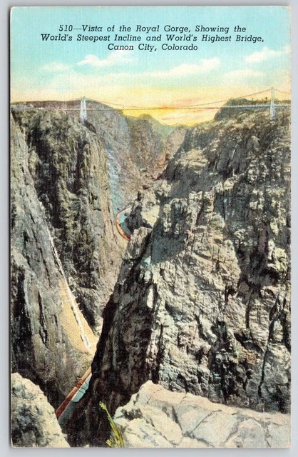 VISTA ROYAL GORGE Incline Worlds Highest Bridge Canon City Colorado VNG ...