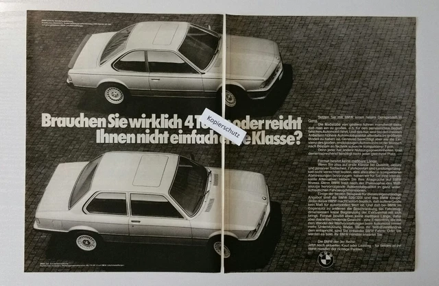 PUBLICITÉ/ADVERTISEMENT A4 : BMW 320 - BMW 635 CSi 1981 (120416119) EUR ...