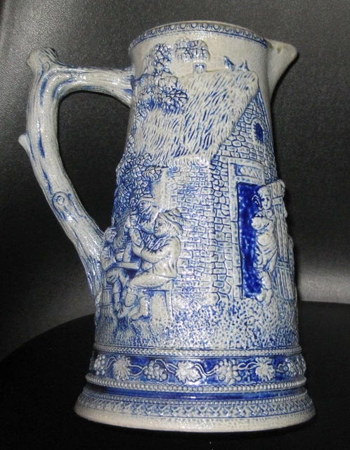 PICHET A BIERE en grès d'Alsace à décor en relief. EUR 15,00 - PicClick FR