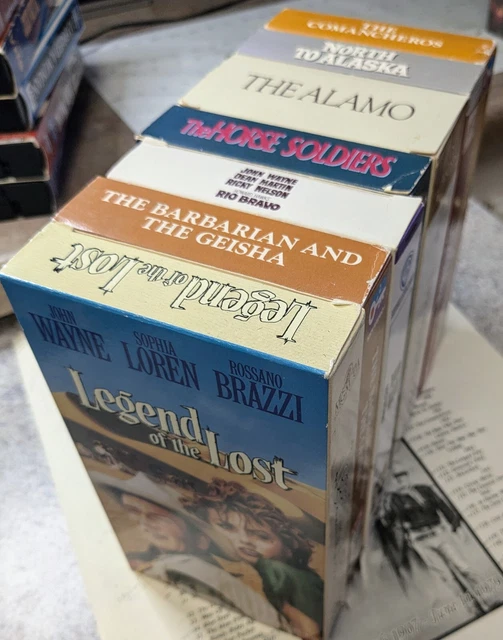 7 - VHS Classic movie Collection, the oldies, All Starring JOHN WAYNE £ ...