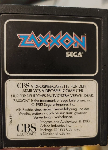 ZAXXON ATARI 2600 VCS (Sega 1983) (Module) fonctionne très bien avec ...