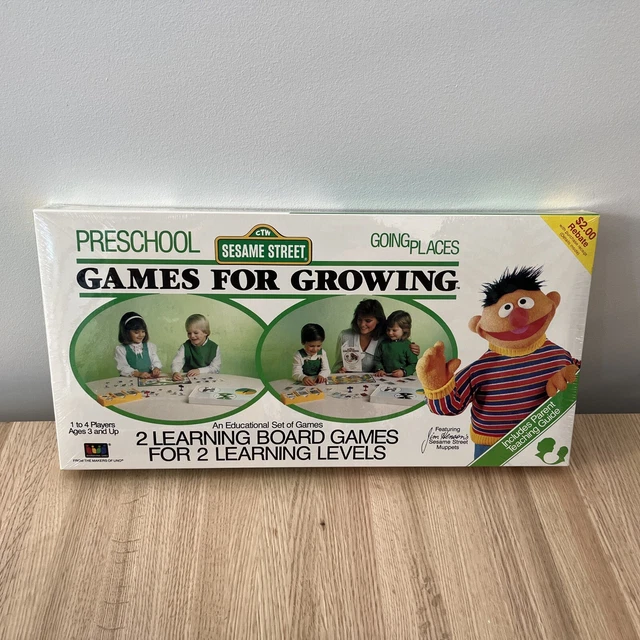 SESAME STREET PRESCHOOL Games for Growing Learning Kids 3 New Sealed ...