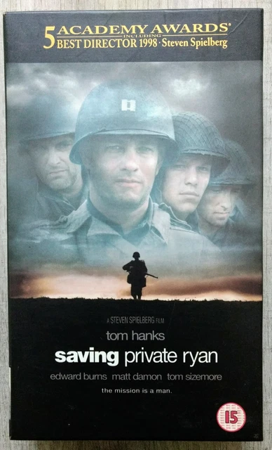 SAVING PRIVATE RYAN ~ VHS PAL video tape ~ Tom Hanks, Matt Damon ...