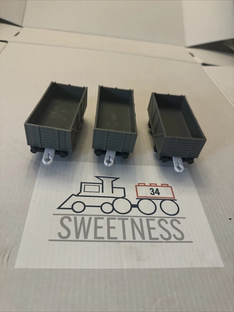THOMAS AND FRIENDS Trackmaster Train Bundle Of 3 Cargo Flatbed Car ...
