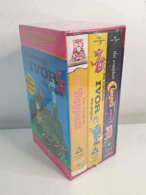VHS COLLECTORS EDITION Box Set Clangers Bagpuss Ivor The Engine New ...