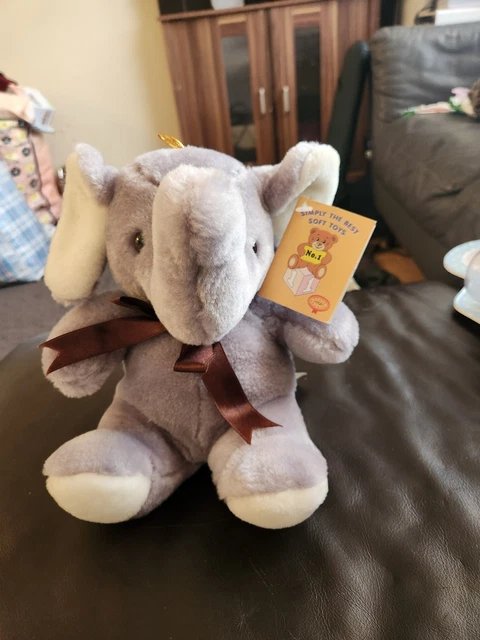 FLEUR DE FRANCE elephant plush ,Rare ,grey £16.14 - PicClick UK