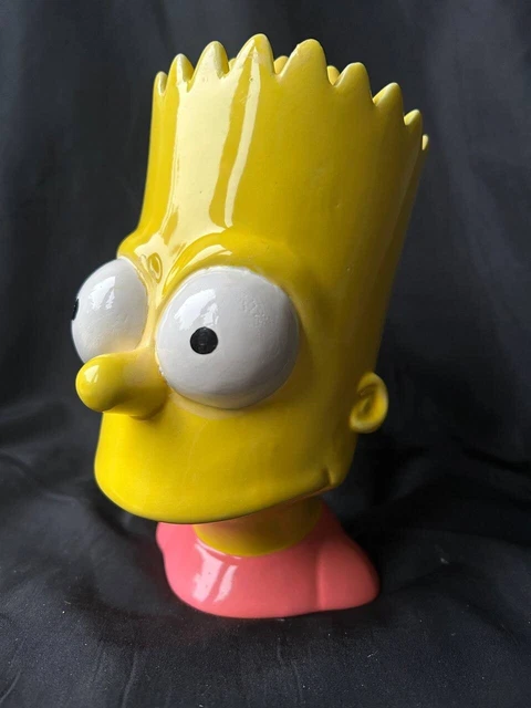 RARE THE SIMPSONS Bart Simpson Ceramic Money Box 2000 Matt Groening ...