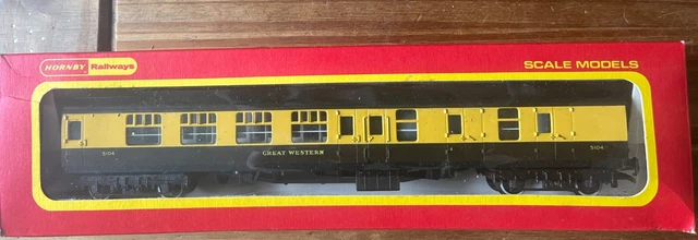 HORNBY BOXED R.744 GWR Brown and Cream Brake Coach £8.00 - PicClick UK