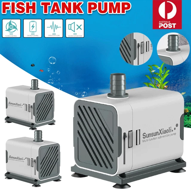 ADJUSTABLE FLOW AQUARIUM Pump Water Submersible Fish Tank Fountain Pond ...