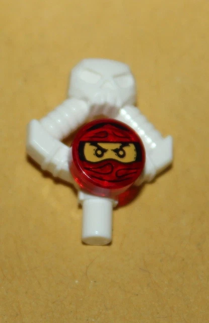 LEGO WHITE MINIFIG Weapon Djinn Sword Hilt with Skull and Bar 23985 set ...