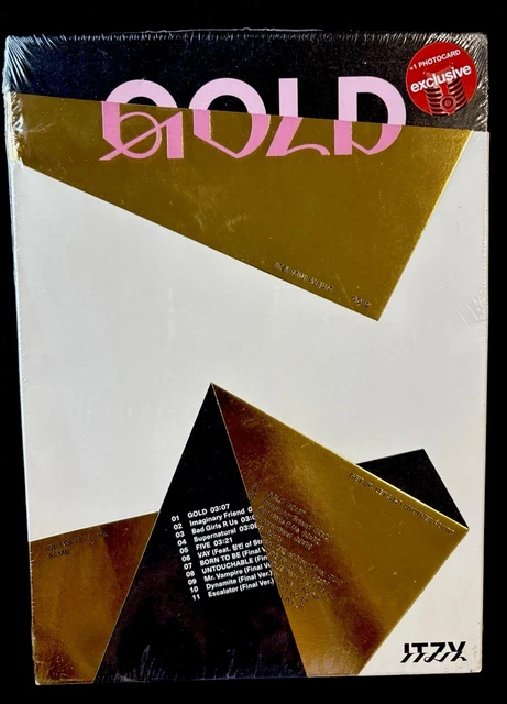 GOLD BY ITZY Mini Album CD +Target Exclusive White Version NEW SEALED ...