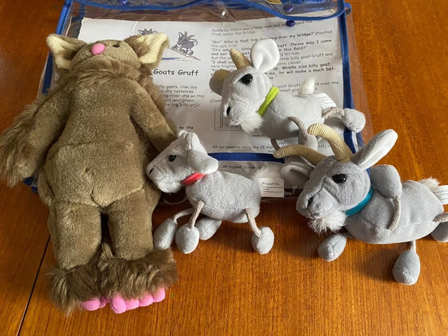 THE PUPPET COMPANY Three Billy Goats Gruff Set Of Finger Puppets £10.00 ...