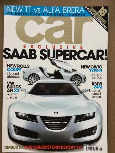 CAR MAGAZINE - April 2006 - Civic Type-R, Z4M v Boxster, Audi TT £7.99 ...