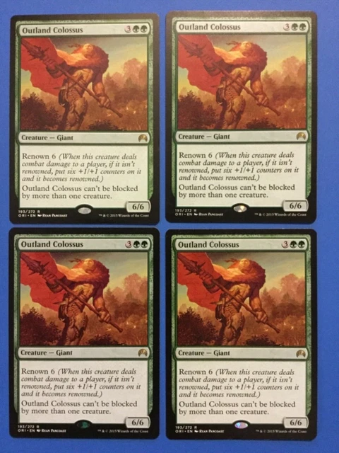 MTG OUTLAND COLOSSUS x4 Playset Origins Rare Giant Green $4.92 - PicClick
