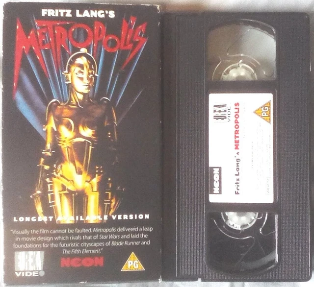 METROPOLIS VHS EUREKA/NEON edition Fritz Lang silent classic long version vgc £9.99 - PicClick UK