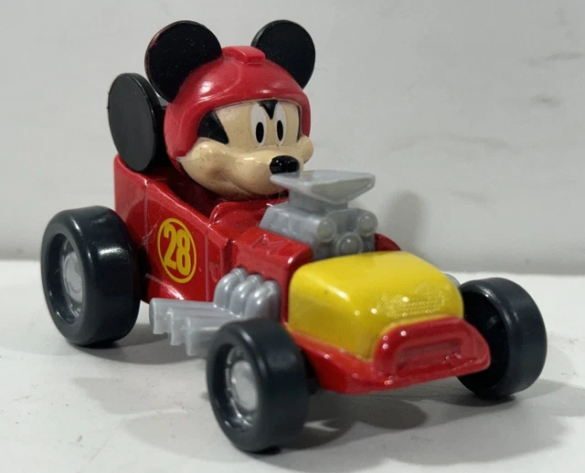 DISNEY MICKEY AND The Roadster Racers Mickey's #28 Turbo Race Car 2" x ...