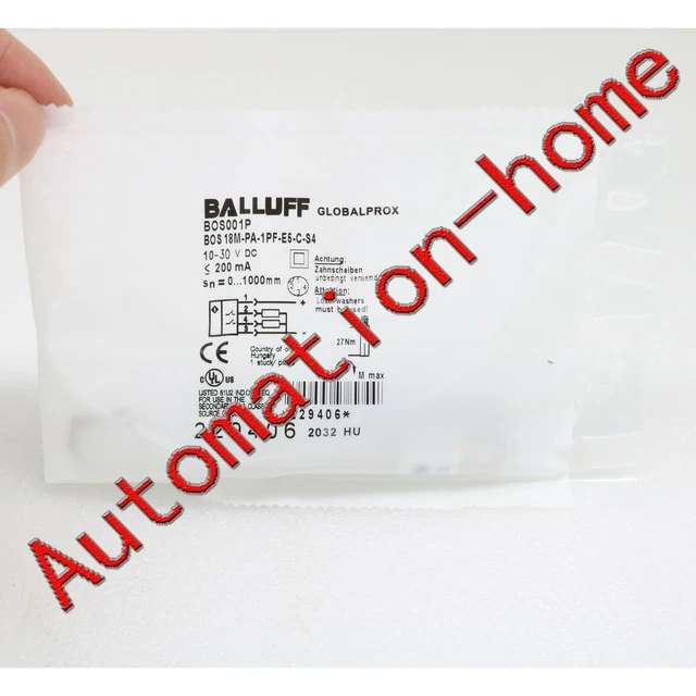 NUOVO SENSORE FOTOELETTRICO balluff BOS 18M-PA-1PF-E5-C-S4 spedizione ...