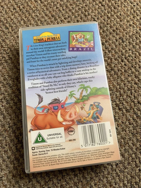 DISNEY AROUND THE World With Timon & Pumbaa VHS tape New And Sealed £5. ...