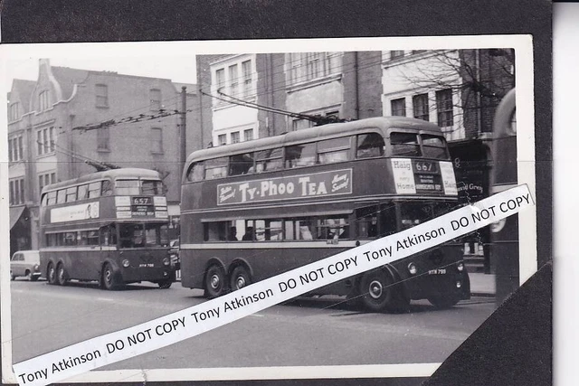 LONDON TRANSPORT - Q1 Type Trolley Bus No. 1799 On Route 667 - Photo ...
