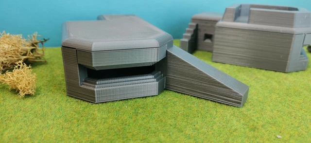 GERMAN BUNKER NORMANDY World War II Diorama WW2 Model Scale 1:87 1:72 ...