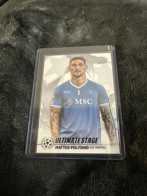 TOPPS 2025 UCC Flagship Edition Ultimate Stage Matteo Politano Napoli £ ...