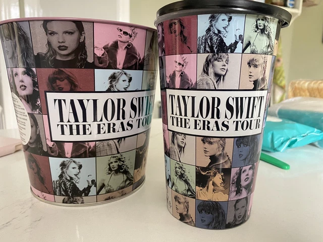 TAYLOR SWIFT THE Eras Tour Pop Corn Bucket/Tin And Cup Odeon £50.00 ...