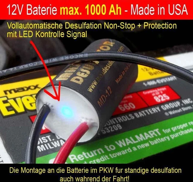 NEU! DESULFATOR-PULSER, 12V Batterie Retter für Solar oder Auto. EUR 49 ...