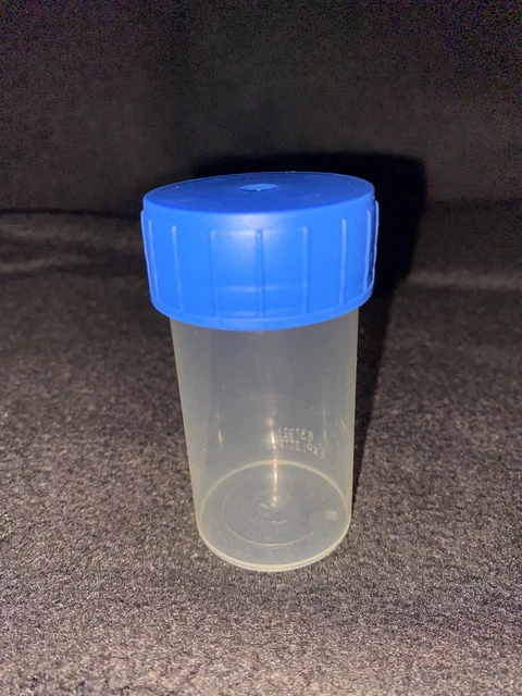 15 X 60ML Plastic Specimen Container Screw Cap Art Craft Pots Sample ...