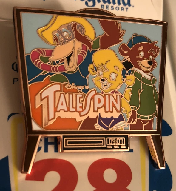 DISNEY AFTERNOON CHANNEL 28 Mystery Box Pin Talespin Louie, Kit, Molly ...
