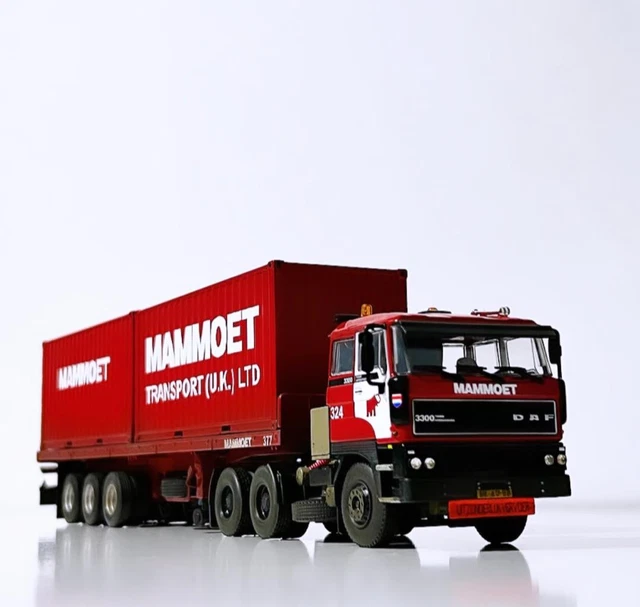 DAF 3300 6X4 classic flatbed trailer+2x20ft container "Mammoet" WSI ...