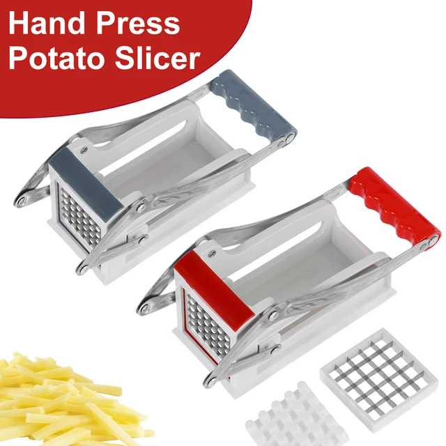 Potato Chipper Chip Cutter Food Chopper French Fries Slicer Maker Steel