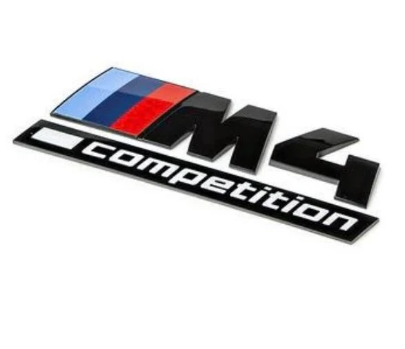 BMW EMBLEM M4 Competition ORIGINAL Schriftzug Zeichen Logo Heckklappe ...