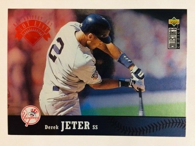 1997 COLLECTOR'S CHOICE #331 Derek Jeter Ken Griffey Jr.'s Hot List ...