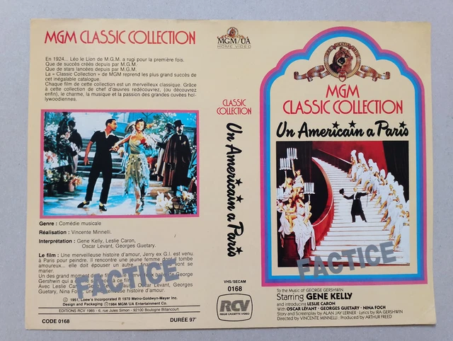 JAQUETTE VHS - Un Americain A Paris - Vhs Sleeve - Gene Kelly EUR 7,00 ...