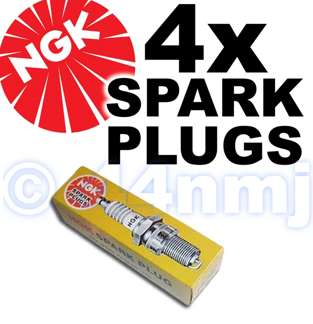 4 PACK NEW GENUINE NGK Replacement SPARK PLUGS DR6HS Stock No. 4823 ...