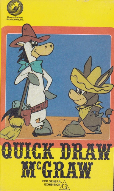 QUICK DRAW MCGRAW VIDEO VHS Pal SirH70 $14.95 - PicClick AU