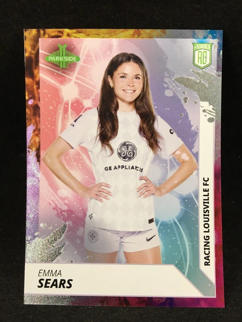 EMMA SEARS 2024 Parkside NWSL Vol 1 SHIMMER FOIL SP /100 #48 RC RACING ...