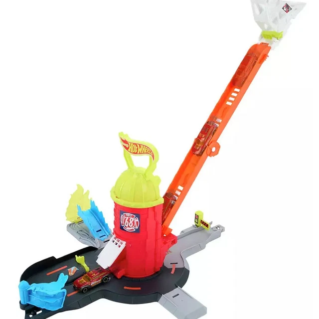 HOT WHEELS CITY With 1 Toy, Super Loop Fire Station, Car Lift Ramp $109 ...