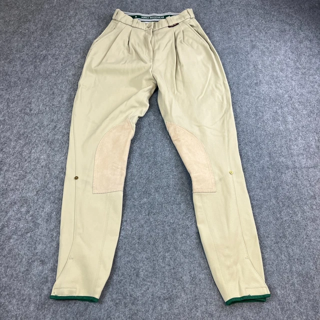 HORKA WOMENS HORSE Riding Pants 28L Beige Equestrian Breeches £24.99 ...