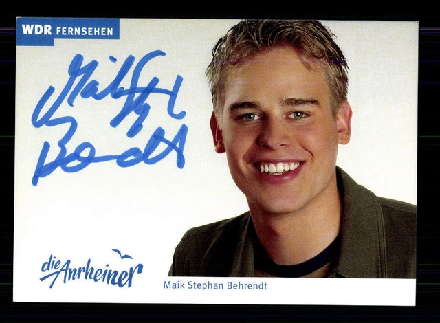 CARTOLINA AUTOGRAFATA MAIK Stephan Behrendt die Anrheiner originale ...