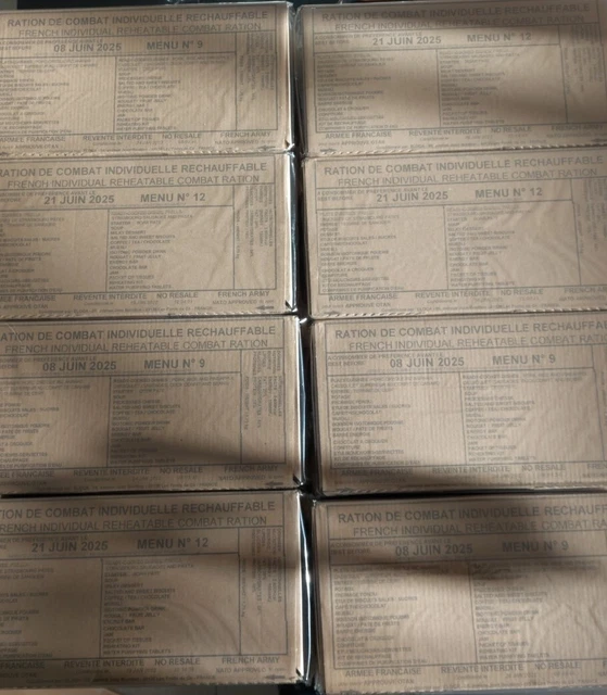 LOT DE 8 Rations De Combat 24h Armée Française #F EUR 96,00 - PicClick FR