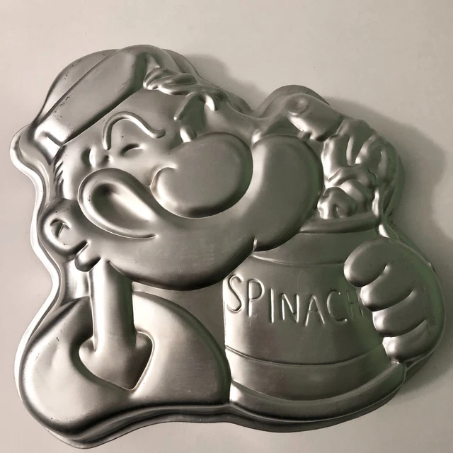 VINTAGE 1980 WILTON Popeye The Sailor Man Cake Pan Aluminum 502 1719 ...