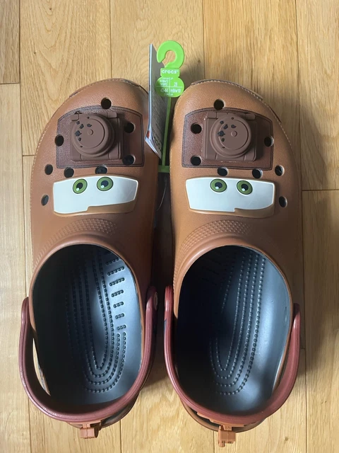 CROCS X PIXAR Cars Tow Mater Classic Clog Brown UK 9 Brand new rapid ...