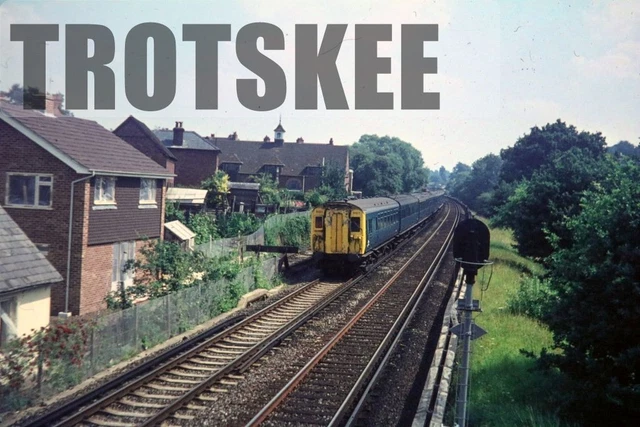 35MM SLIDE BR British Rail Electric EMU Class 4COR 3107 1970 Original £ ...