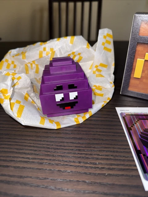 2025 MCDONALD'S MINECRAFT Adult Happy Meal Grimace Egg w/Unused Code ...